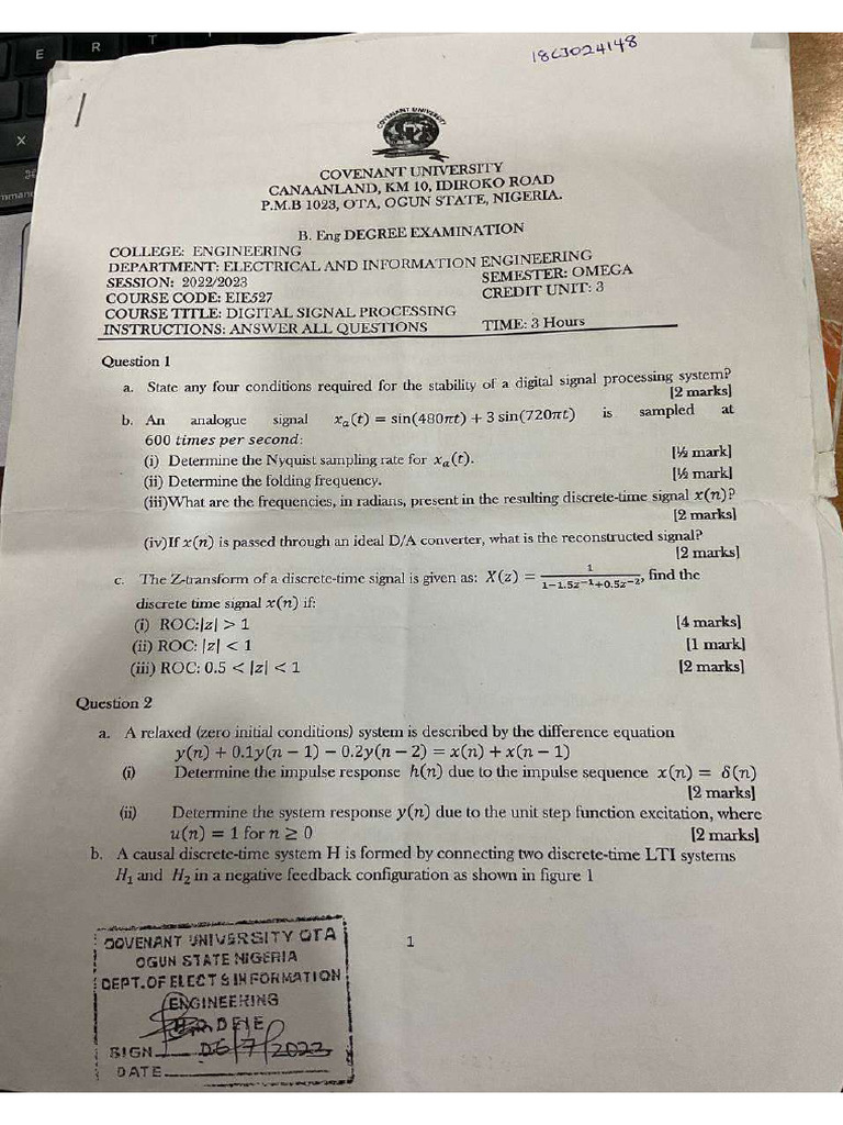 2022-2023 Eie 527 | PDF