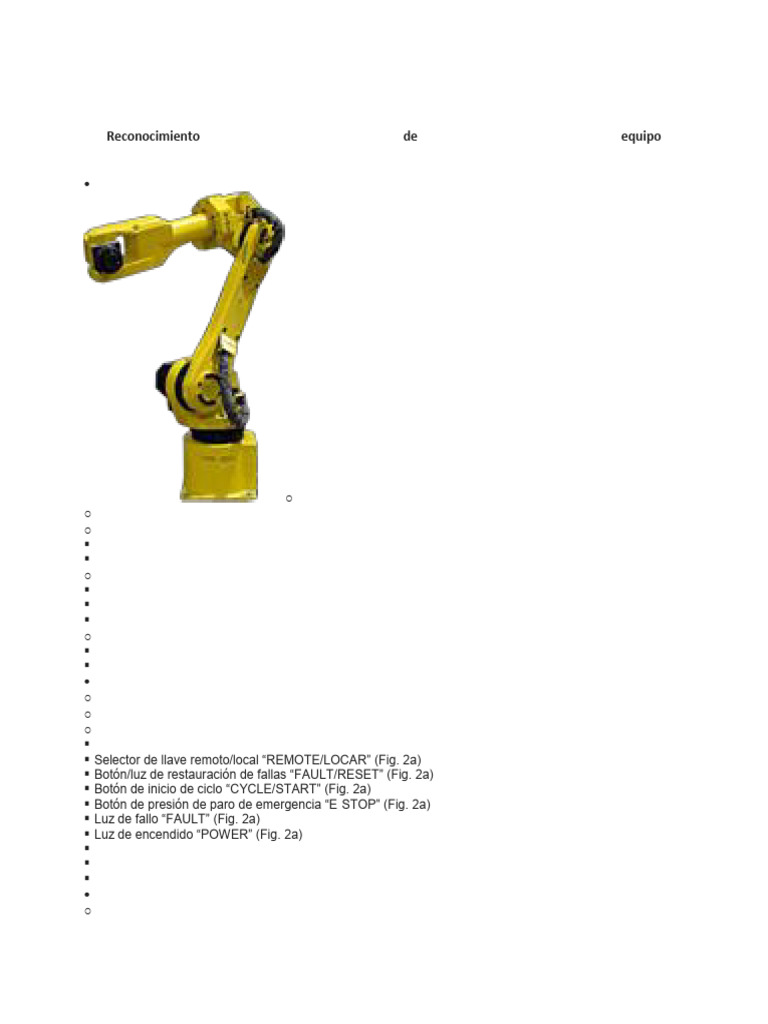Programacion Basica de Un Robot Fanuc | PDF | Informática