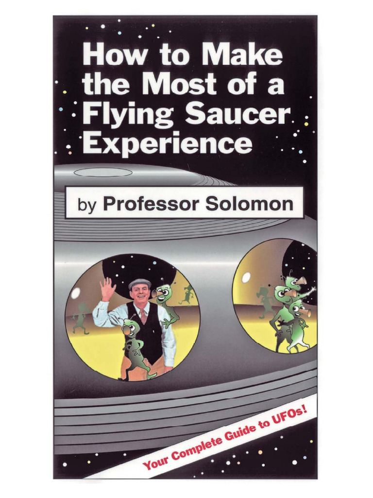 Flying Saucer Experience - Professor Solomon | PDF