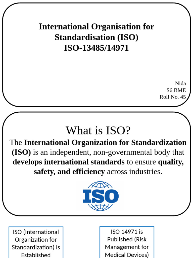 ISO Standards in Medical Device Safety | PDF | Medical Device | Quality ...