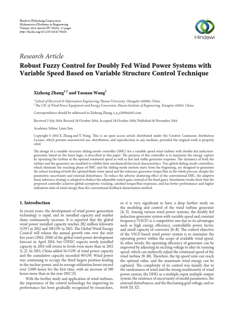 750101 | PDF | Wind Power | Control Theory