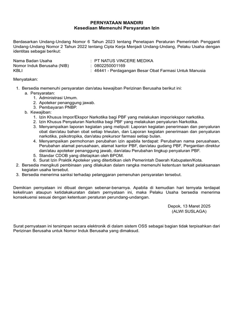 Pernyataan Mandiri 9 | PDF