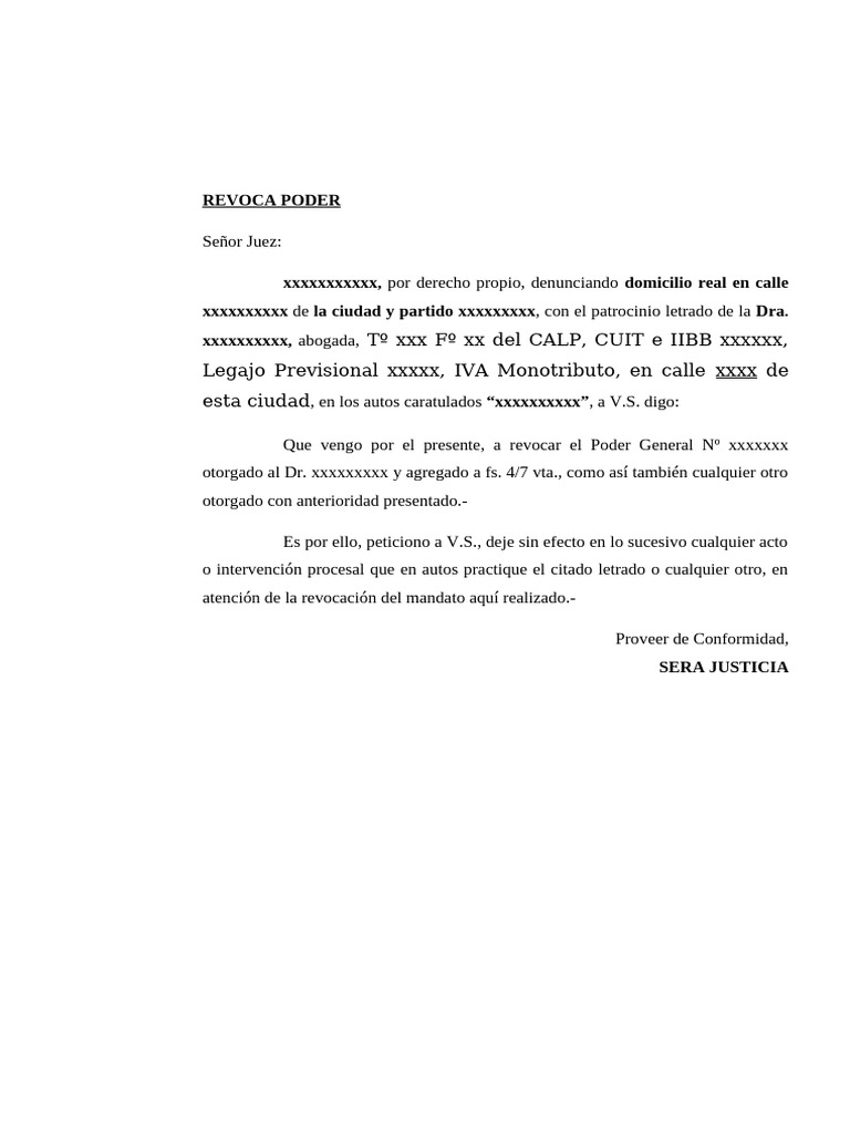 3 - Revoca Poder | PDF