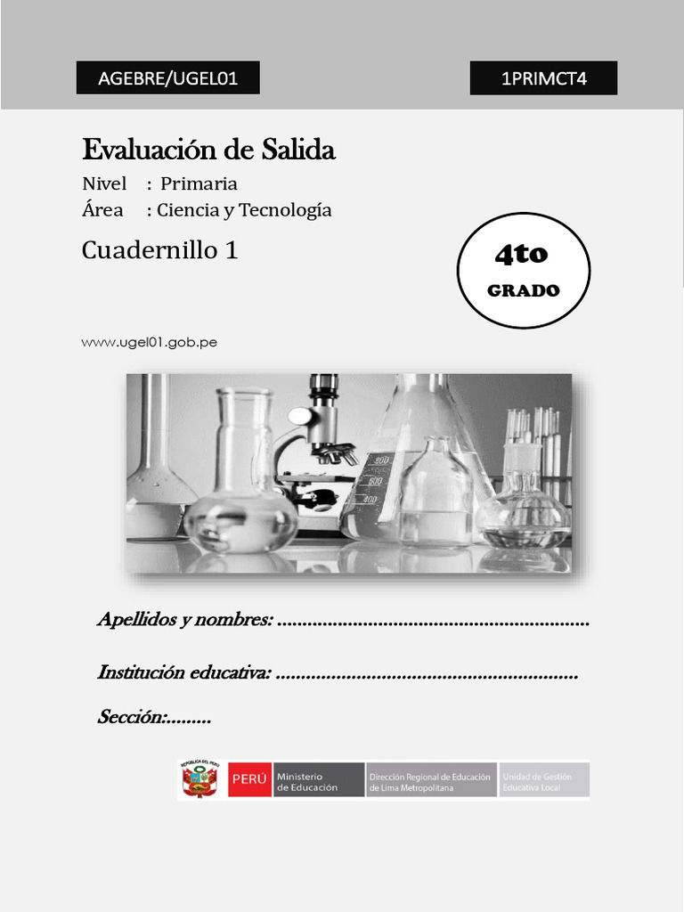 Evaluación de Ciencia 4to Grado Primaria | PDF | Sangre | Riego