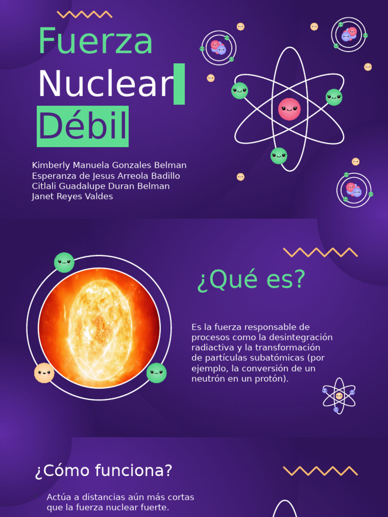 Fuerza nuclear debil | PDF