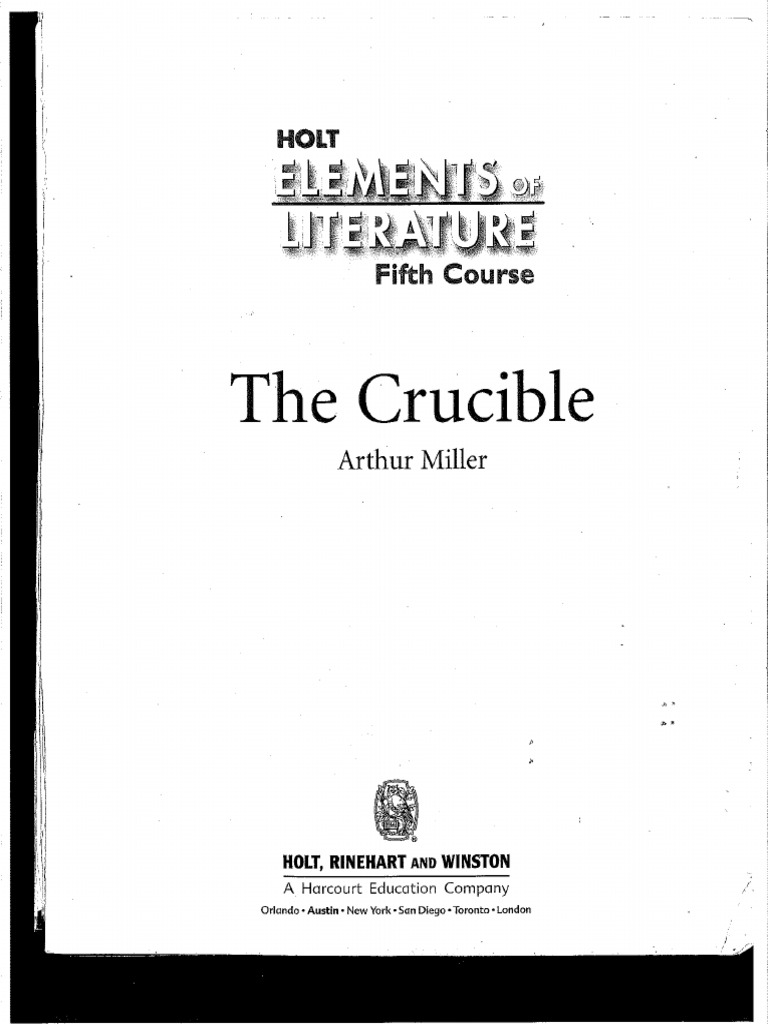 James Leatherbury - The-Crucible-Act-1-And-Intro | PDF | Written ...