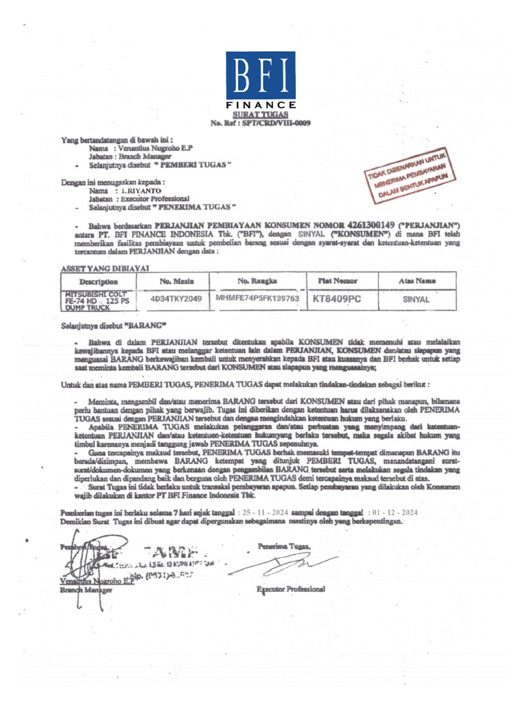 Format Bfi Financial | PDF