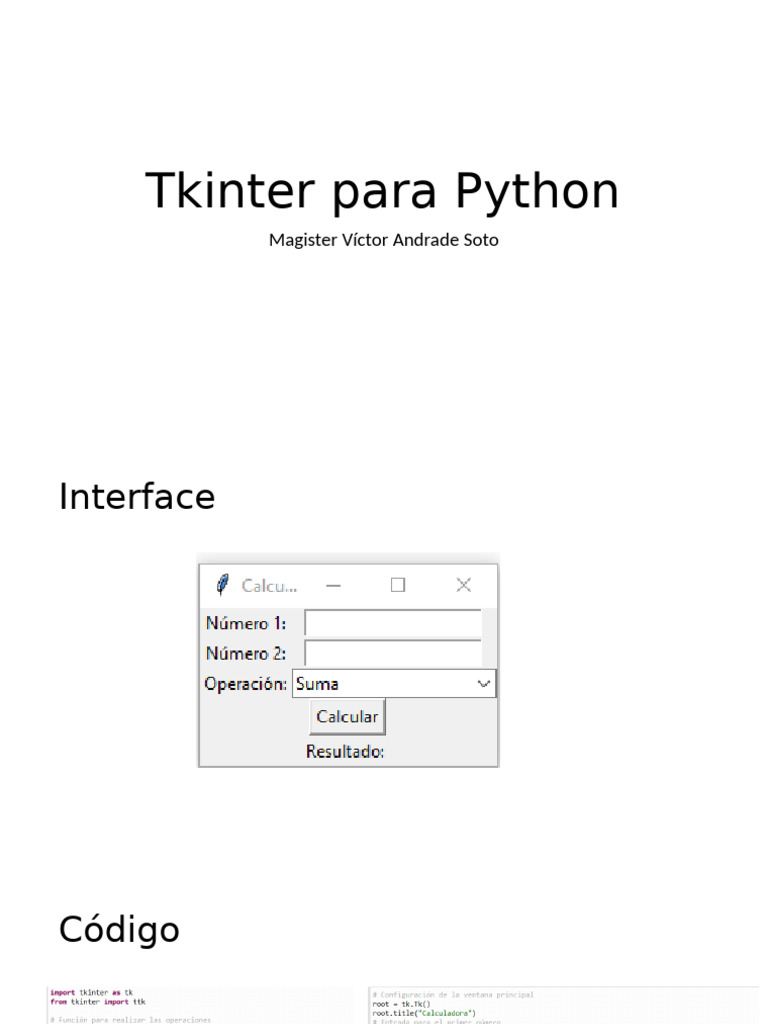 Tkinter para Python | PDF | Ventana (informática) | Programa de computadora