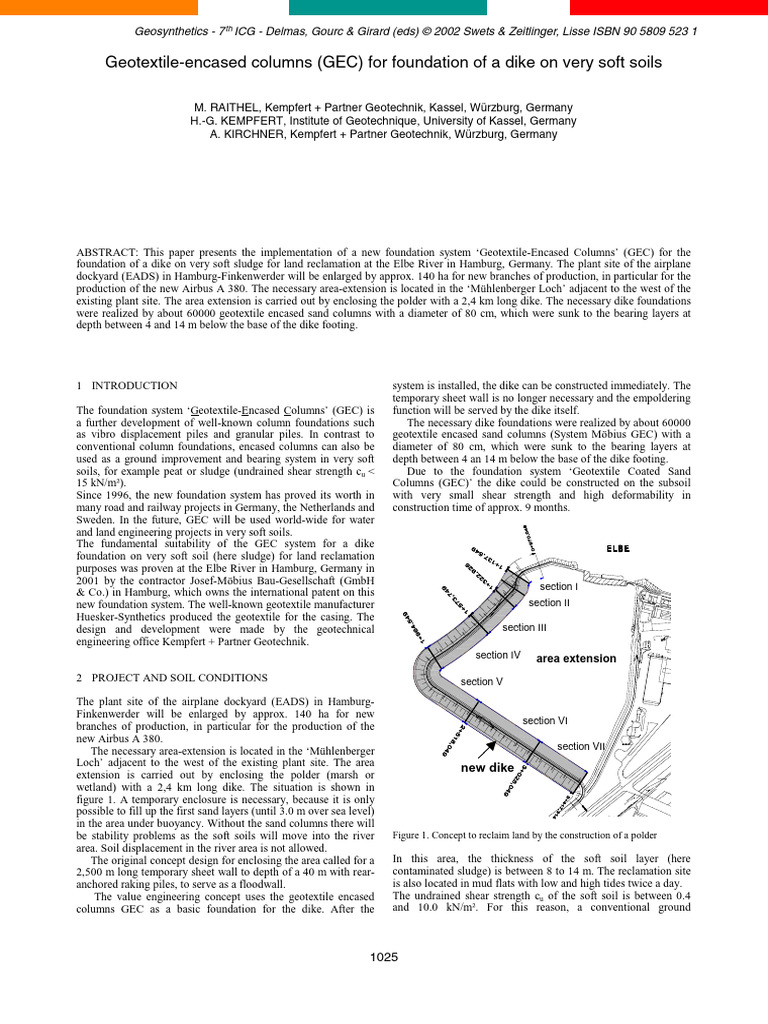 Geotextile-Encased Columns for Dike Foundations | PDF | Deep Foundation ...