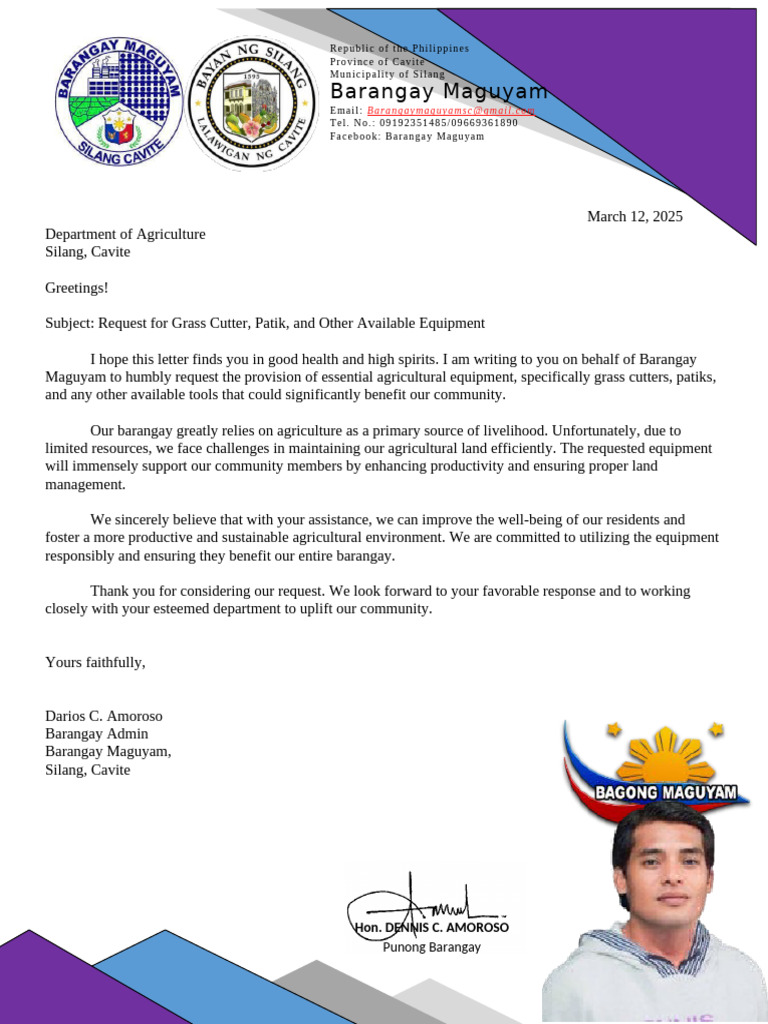 BM-ADMIN-REQUEST-LETTER-DA | PDF