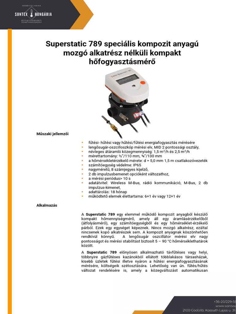 Superstatic 789 Muszaki Leiras | PDF