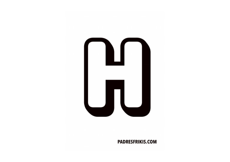 Letra H Mayuscula Imprimir | PDF