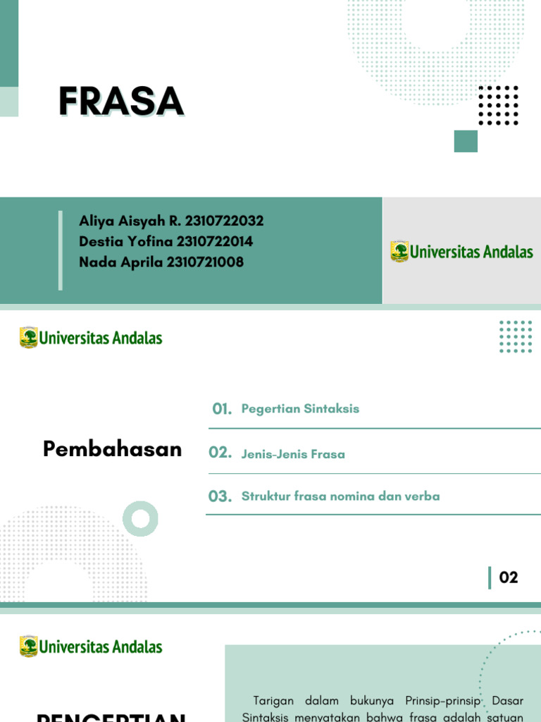 SINTAKSIS FRASA | PDF