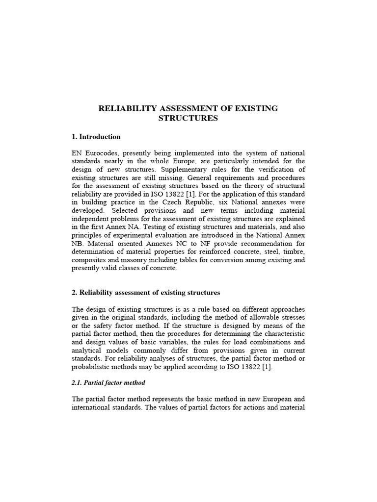 Reliability Assessment of Structures | PDF | Reliability Engineering