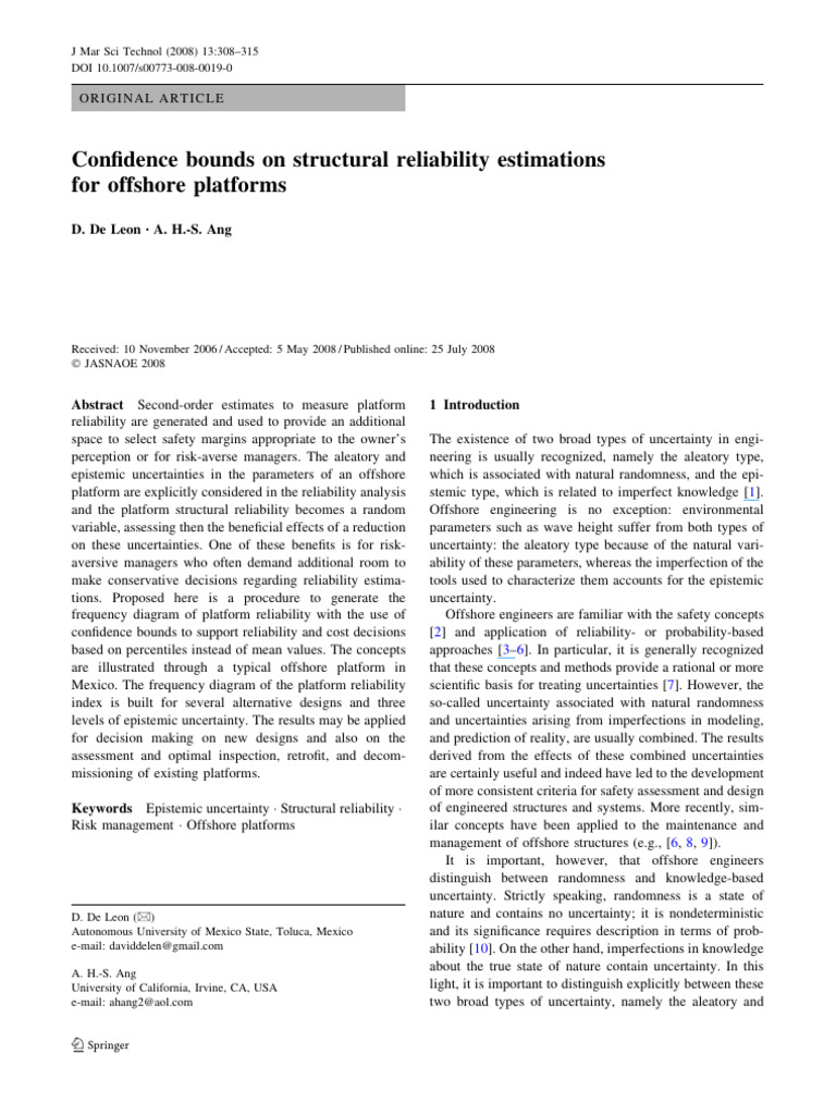 Confidence Bounds On Structural Reliabil | PDF | Reliability Engineering | Uncertainty