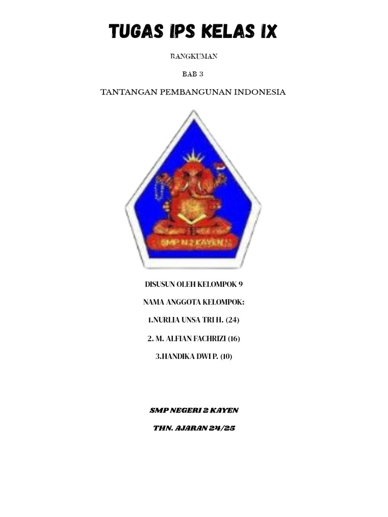 TUGAS IPS KELAS IX_20250312_144819_0000 | PDF