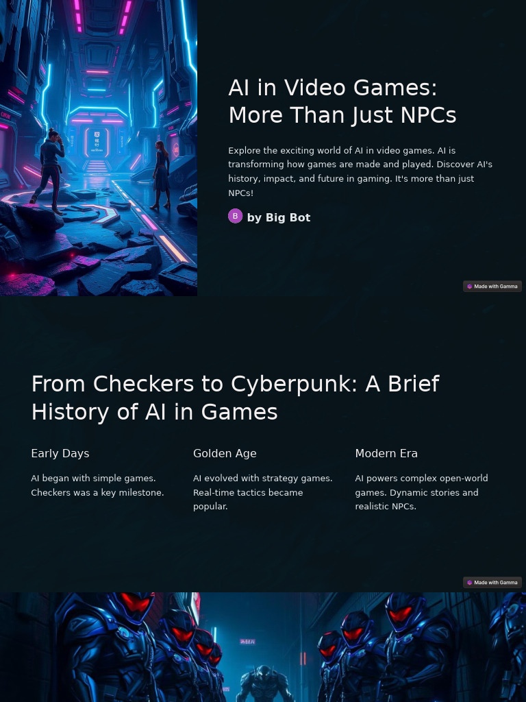 AI in Video Games More Than Just NPCs | PDF | Gaming