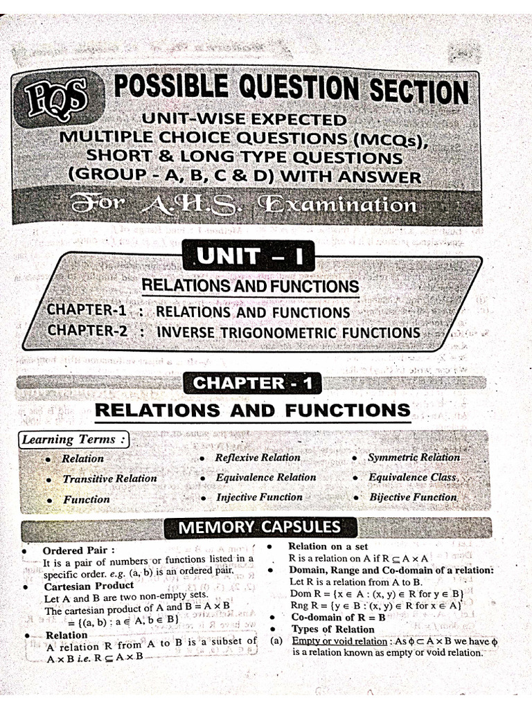 ABC Maths Unit 1 | PDF