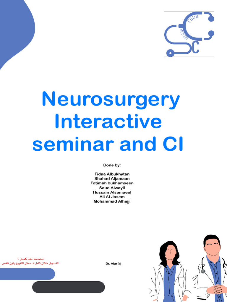Neurosurgery Interactive Seminar Overview | PDF | Nervous System ...