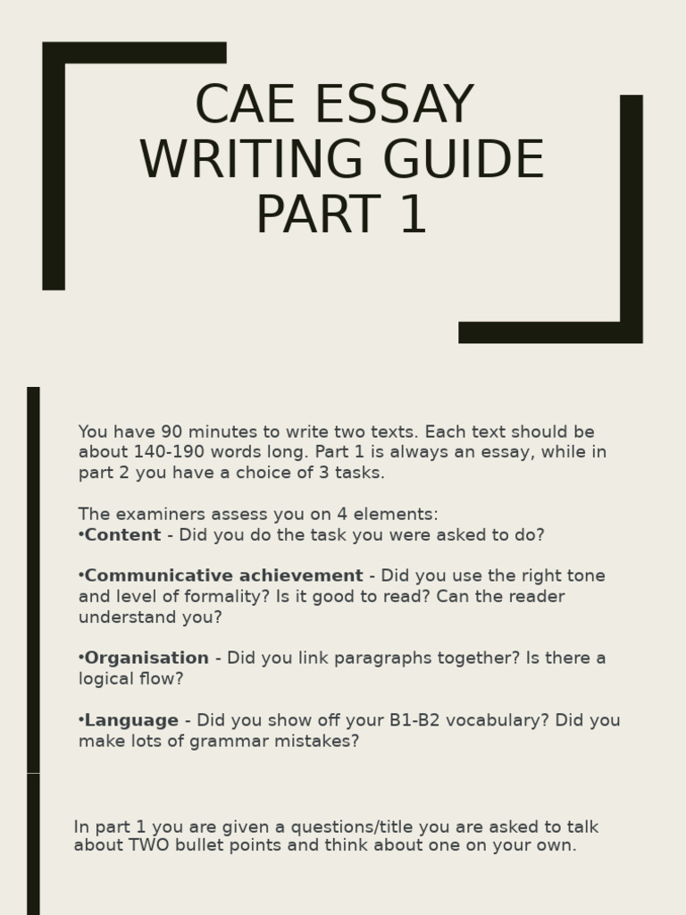 Cae Essay Writing Guide | PDF | Essays | Social Media