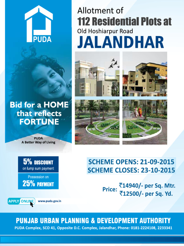 puda brochure | PDF | Visual Impairment | Affidavit