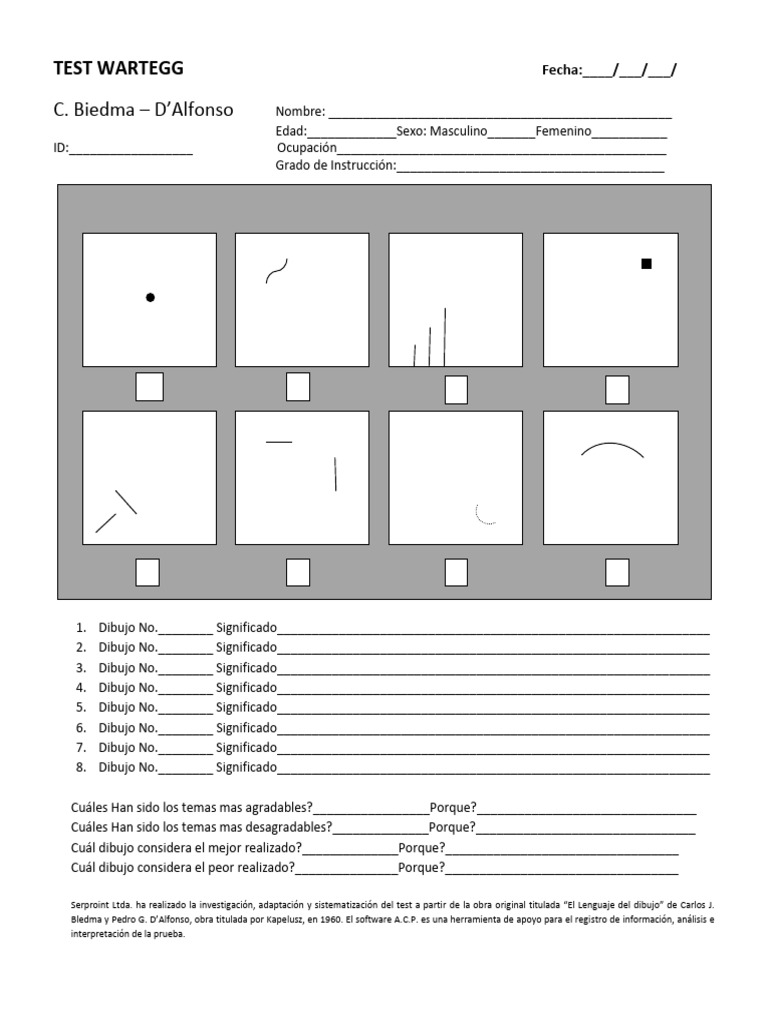 Formato Test Wartegg | PDF