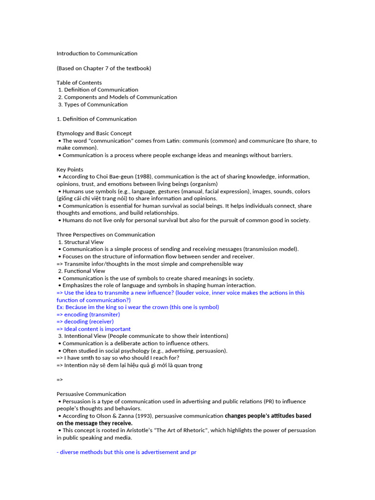 Introduction to Communication | PDF | Communication | Information