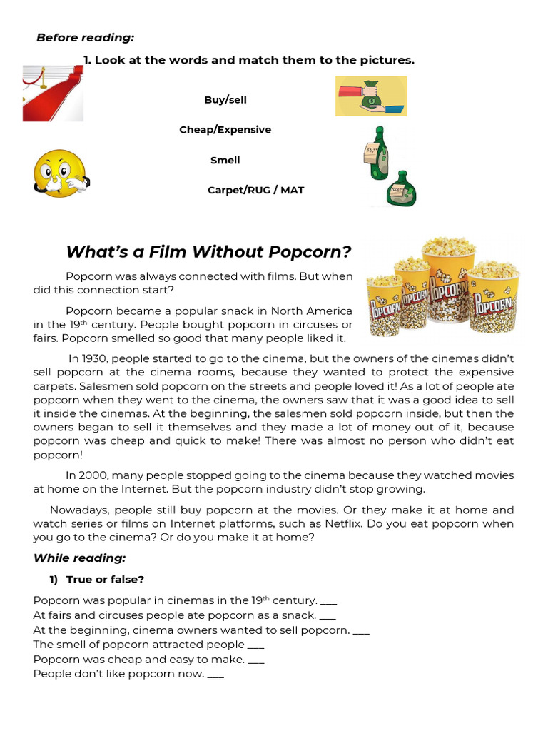 History of Popcorn in Cinemas | PDF | Movie Theater | Popcorn