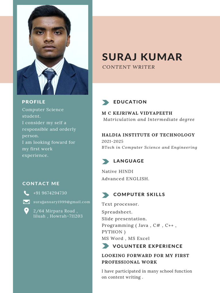 IT Student Resume Overview | PDF