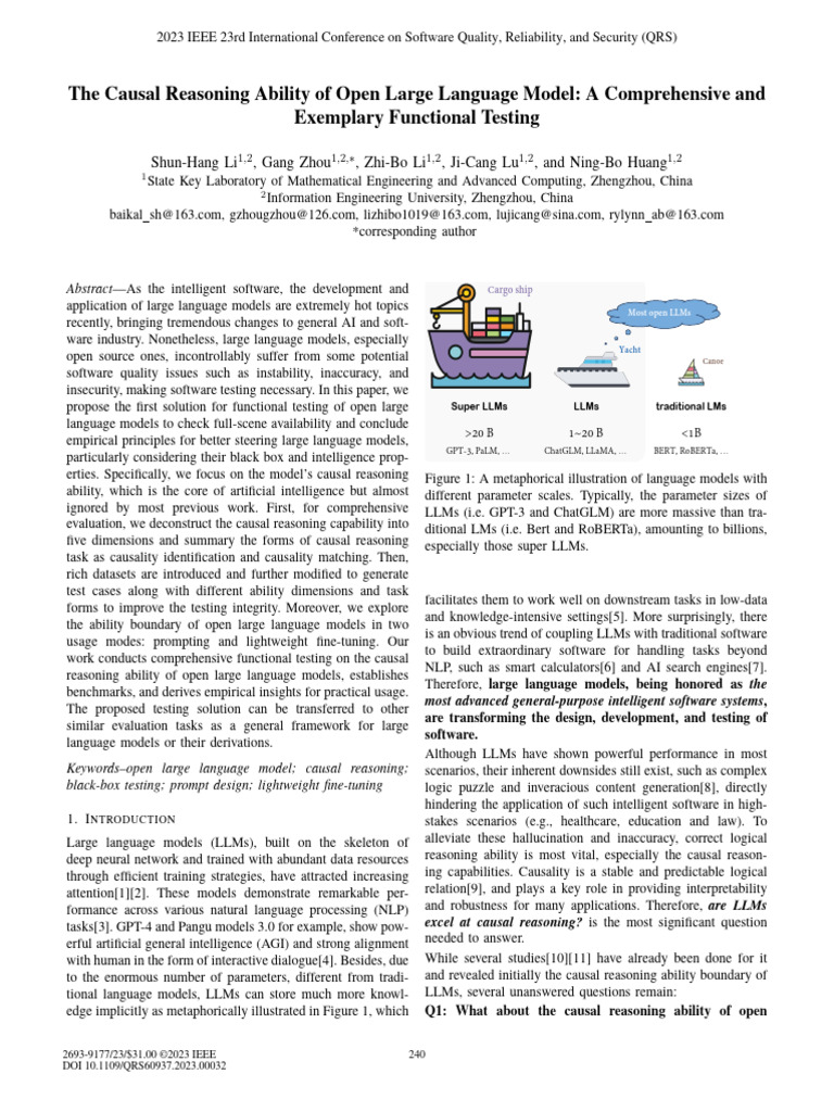 The Causal Reasoning Ability of Open Large Language Model A Comprehensive and Exemplary ...