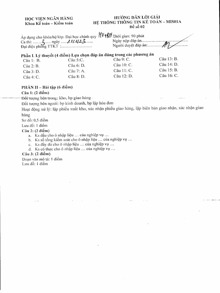 070fb9d5 - 11.1.23 HTTTKT MIS01A de 02 CA 3 Ngay 11.1.23 HV Va BN | PDF