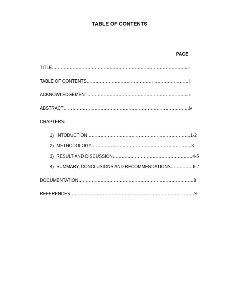 Table of Contents 2025 | PDF