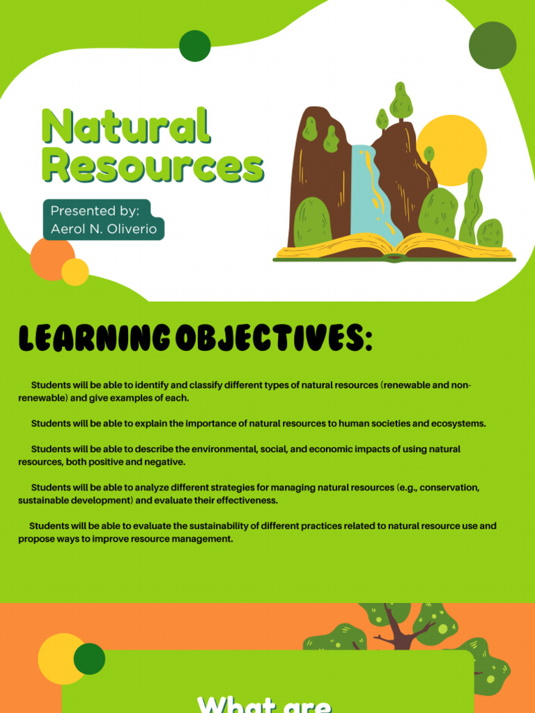 Natural Resources Science School Geography College Project Modern ...