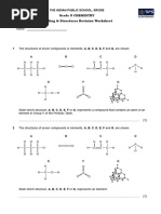 Cambridge Igcse Chemistry Worksheet - Atomic Structure and Bonding ...