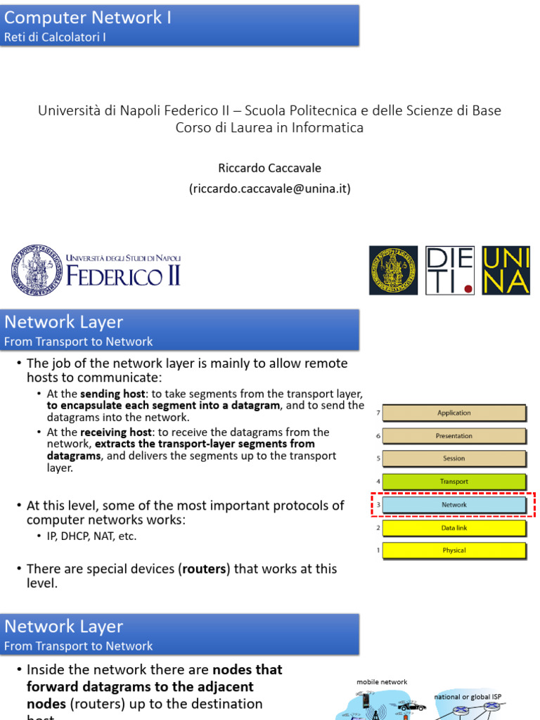 reti_lezione13 | PDF | Router (Computing) | Computer Network