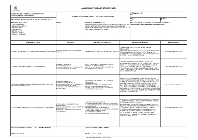 Ats - Descarga de Main Shaf Alamcen de Proyectos Satelite 5 Ats | PDF