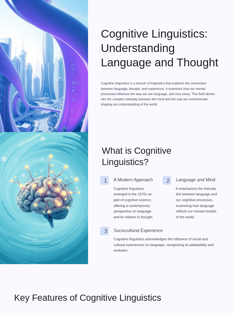 Cognitive Linguistics Understanding Language and Thought | PDF | Concept | Semantics