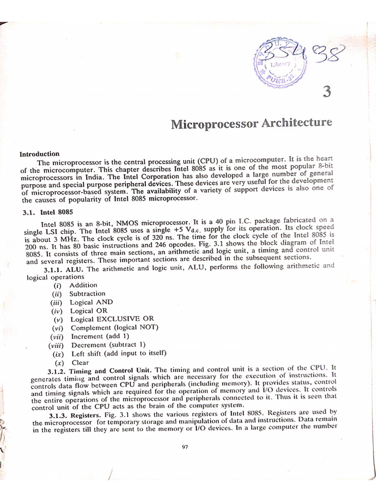 8085 Microprocessor | PDF