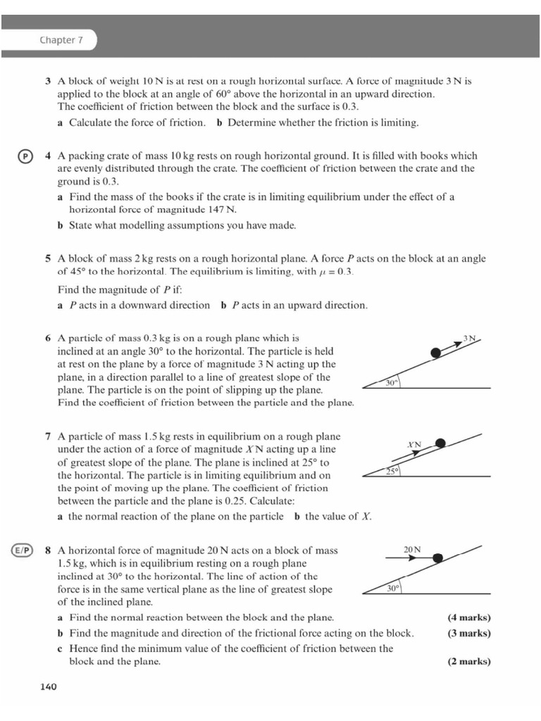Forces and Friction Homework | PDF