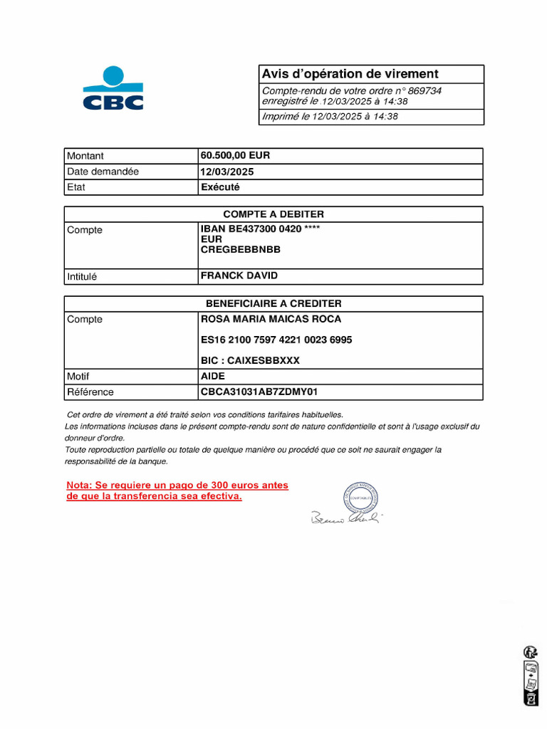 Ordre de Virement (4) 1 | PDF