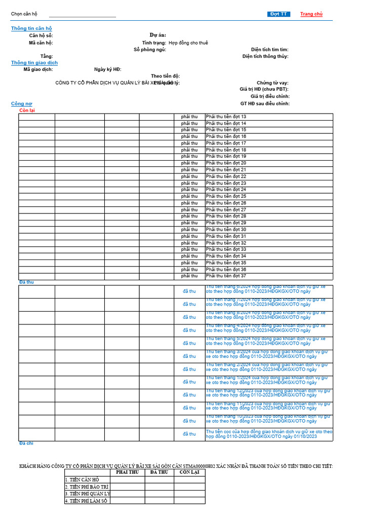 Công N Bãi Xe SG | PDF