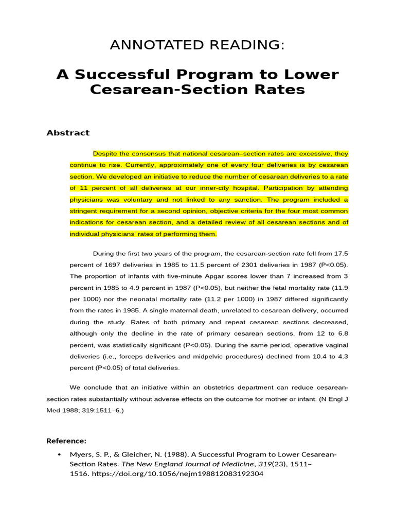 Annotated Reading - CS | PDF