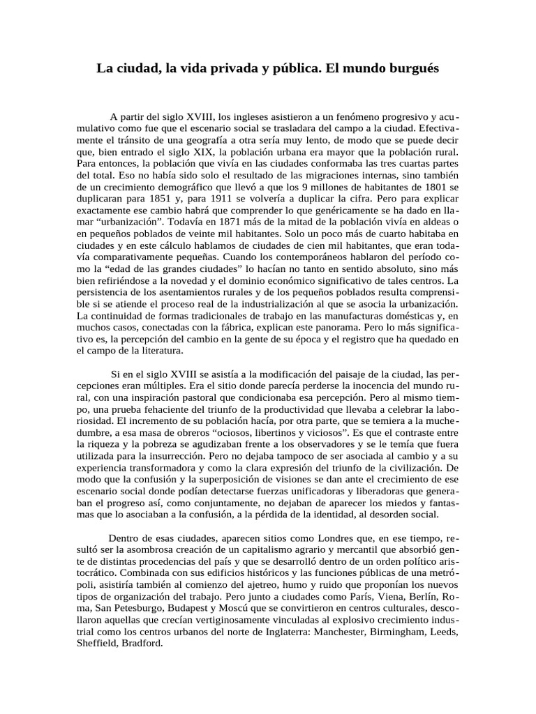 Clase 5 La Ciudad | PDF | Clase media | Transporte ferroviario