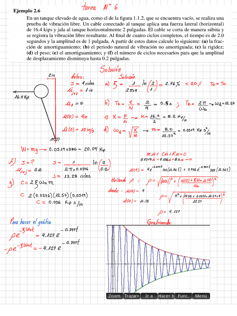 Ejercicios de Dinamica Estructural | PDF