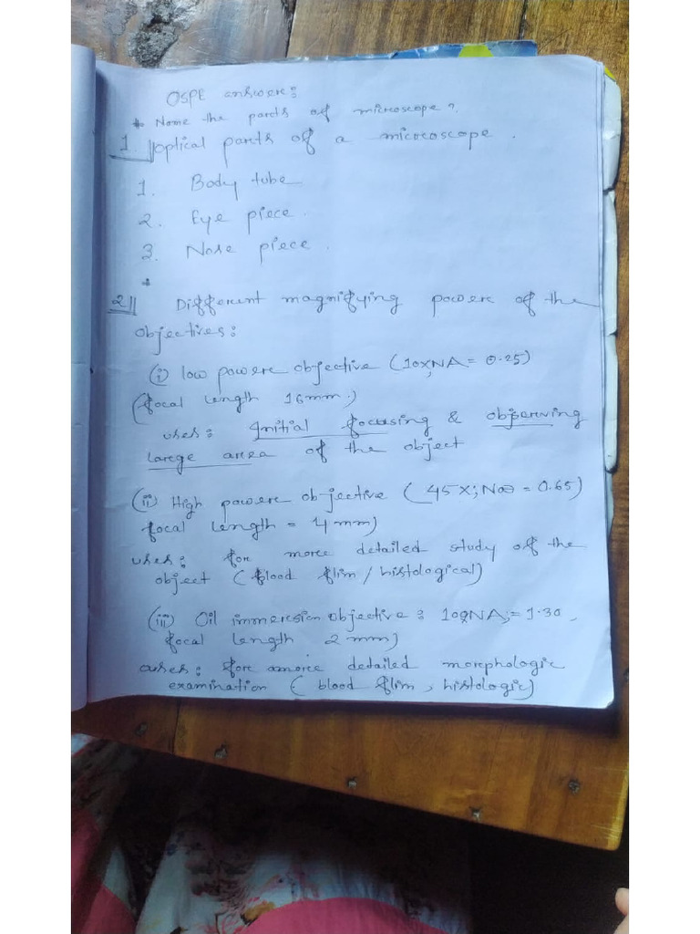 Phy Prof Ospe Ans (2nd Term) | PDF