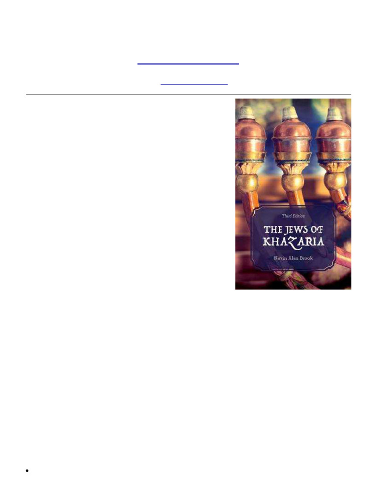 The Jews of Khazaria - Khazars, Khazar, Khazari - Kevin A Brook | PDF