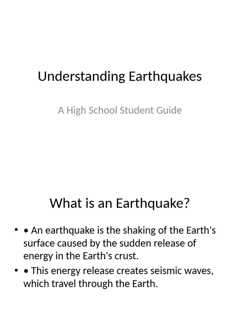 Earthquakes Presentation Updated | PDF | Earthquakes | Geological Hazards