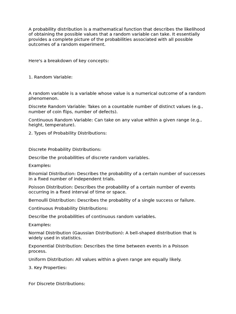 Probability Distribution | PDF