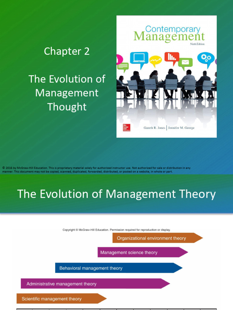 Chapter 1 Cont - Evolution of Management Theory | PDF | System | Division Of Labour