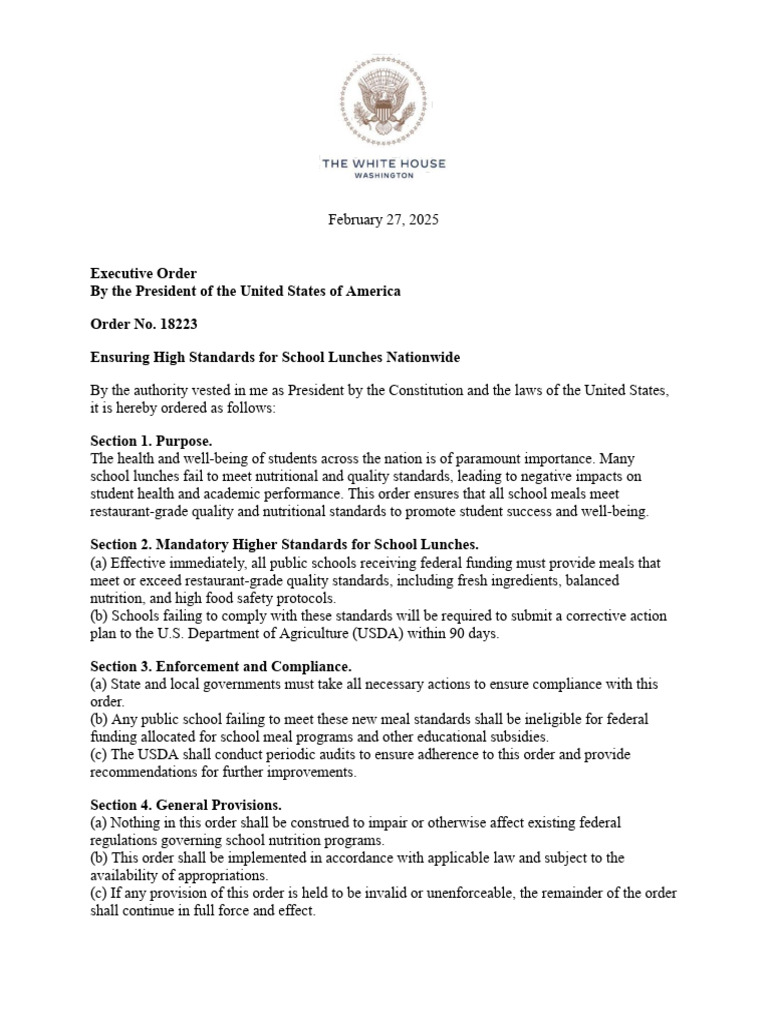Executive Order 18223 | PDF
